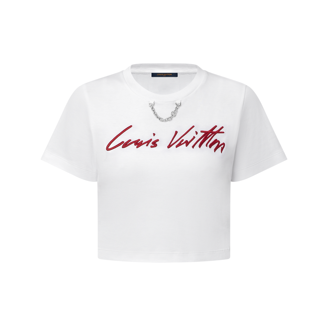 Cursive Signature Crop Top - Ready-to-Wear | LOUIS VUITTON