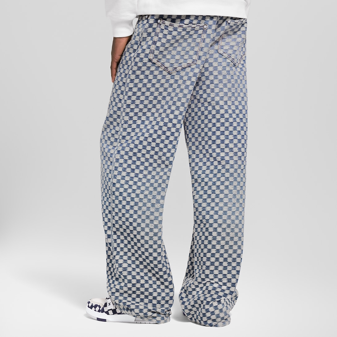 Damier Wide-Leg Jeans - Ready-to-Wear | LOUIS VUITTON