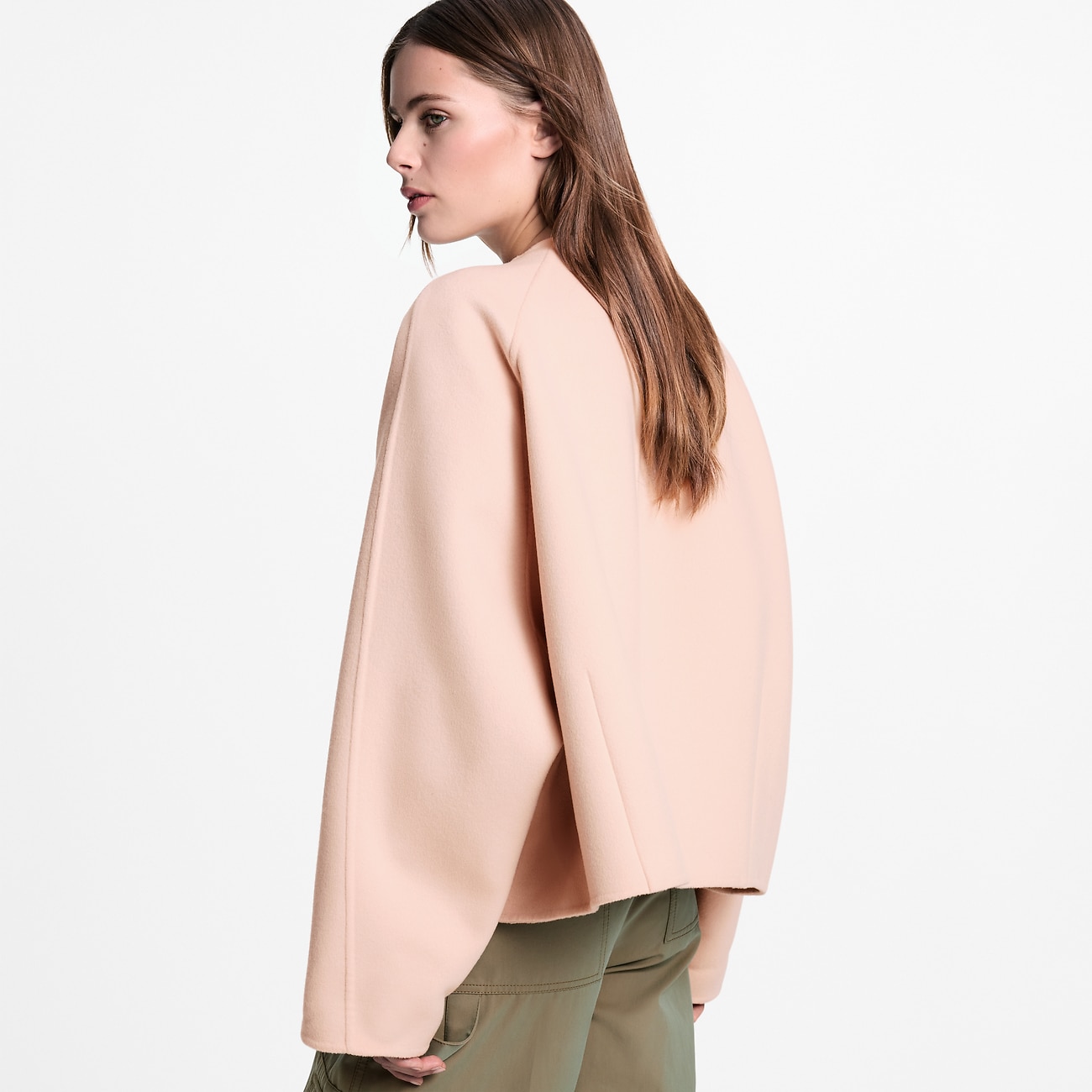 Drape Front Short Coat - Ready-to-Wear | LOUIS VUITTON