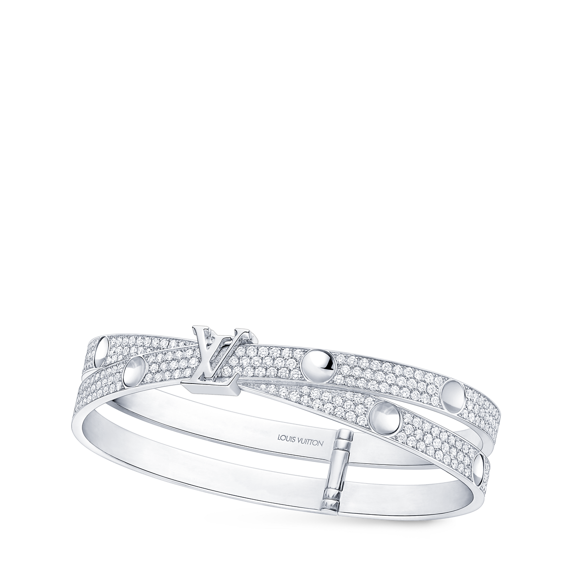 Empreinte Bangle, White Gold and Diamonds - Categories | LOUIS VUITTON