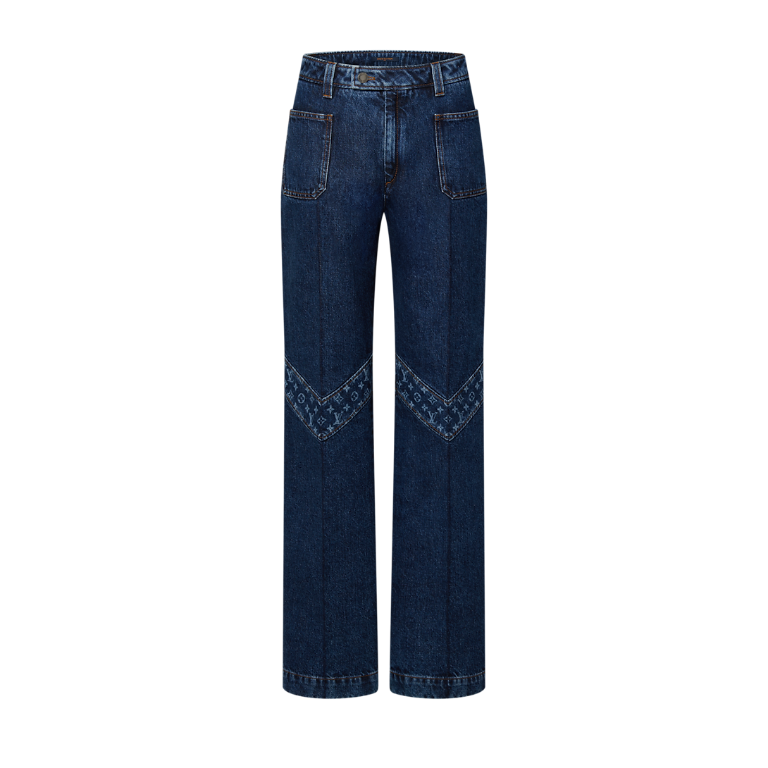 Monogram Accent Raw Denim Jeans - Ready-to-Wear | LOUIS VUITTON