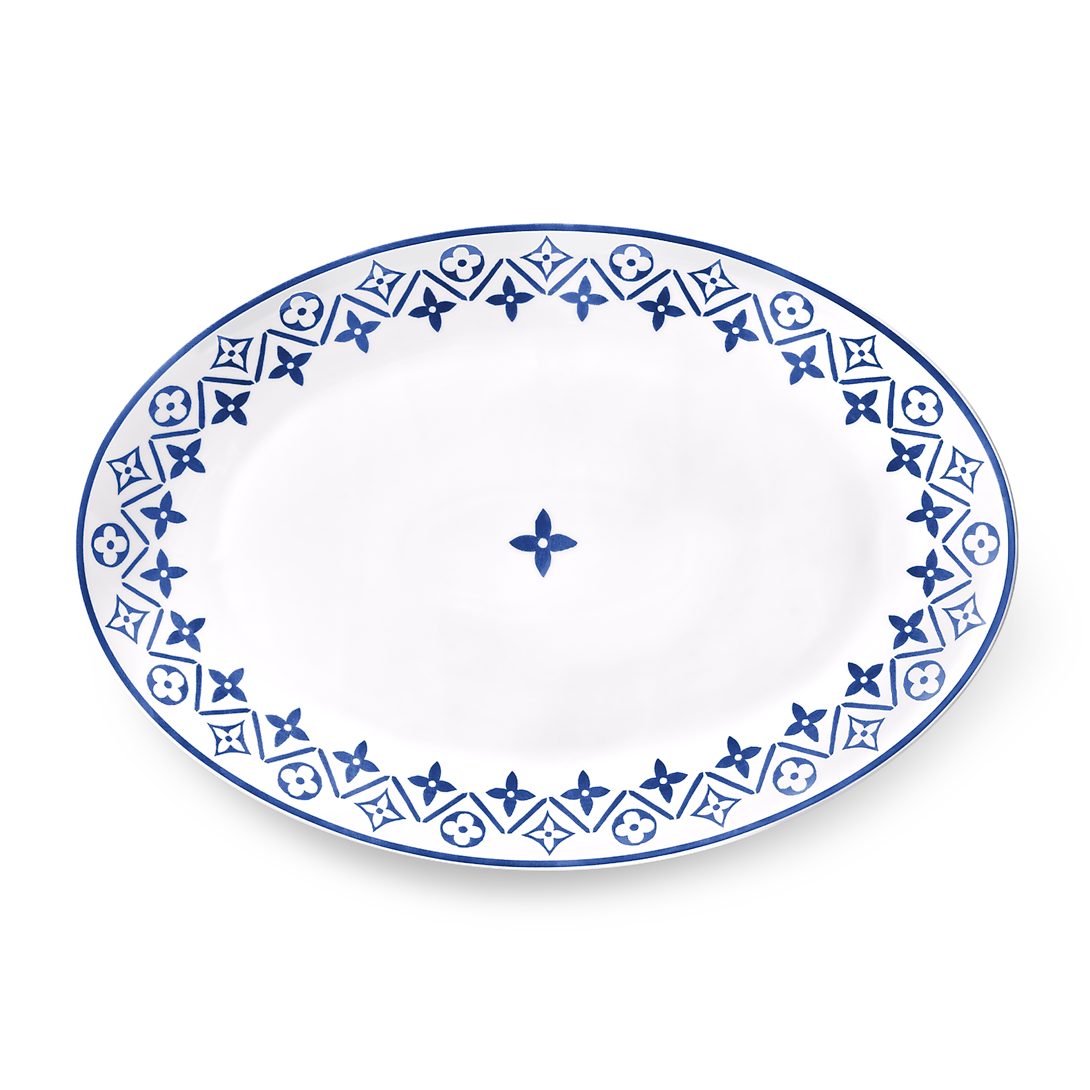 Oval Plate Monogram Flower Tile - Home and Art of Dining | LOUIS VUITTON